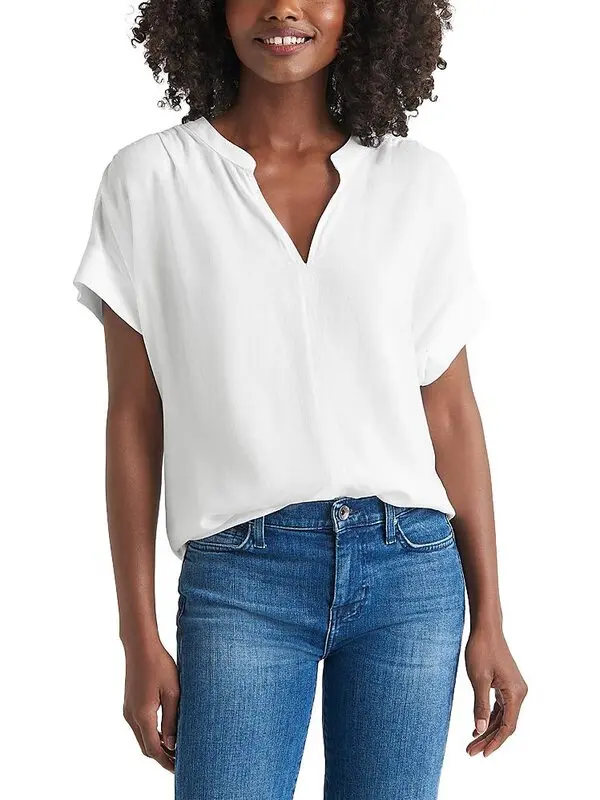 Splendid Wynne Crepe Blouse - White