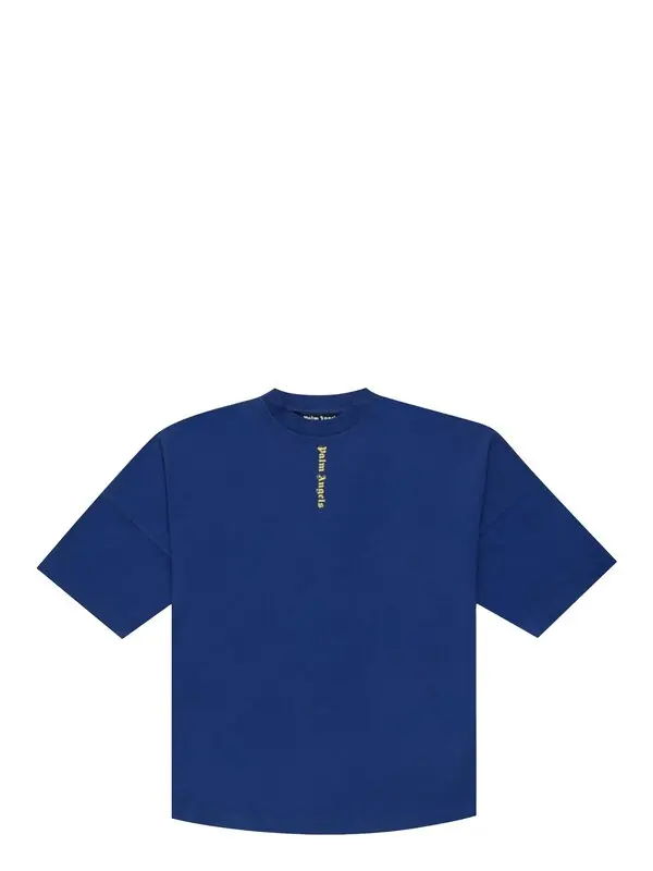 Palm Angels Ns Logo Over Tee - Blue