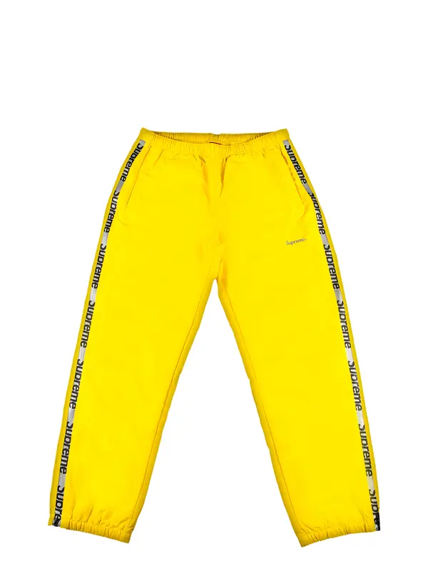 Supreme Reflective Zip Track Pant - Yellow