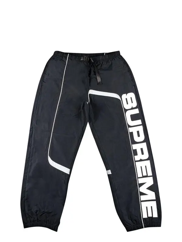Supreme Paneled Belted Track Pant - Black