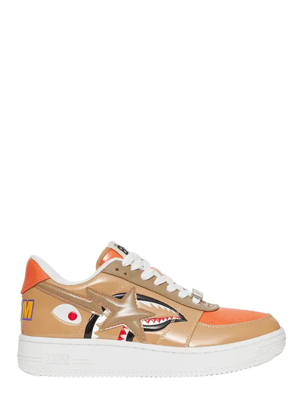A BATHING APE Bapesta Low M1 'mad Shark' Sneakers - Brown