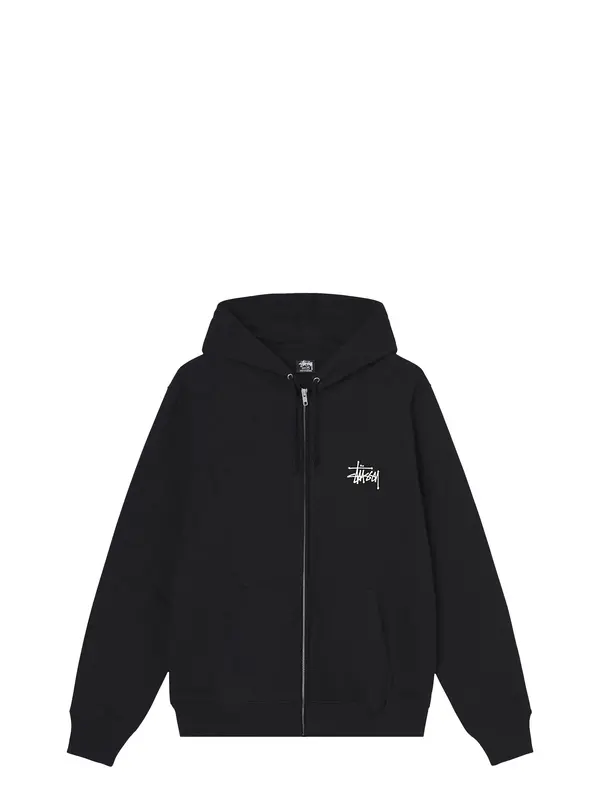 StÜssy Basic Zip Hood - Black