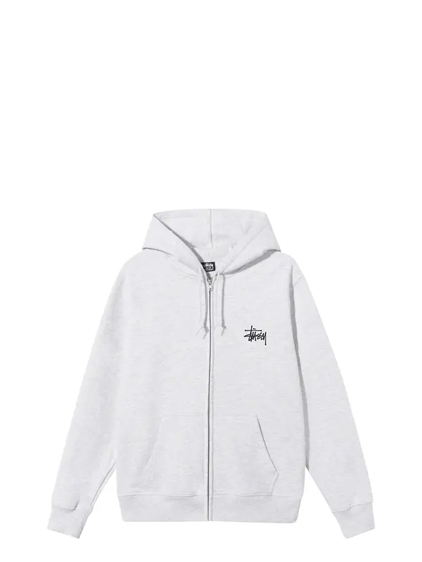 StÜssy Basic Zip Hood 'ash Heather - Grey