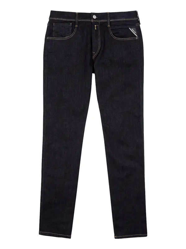 REPLAY Anbas Hyperflex Re-used Slim-leg Jeans - Dark Blue