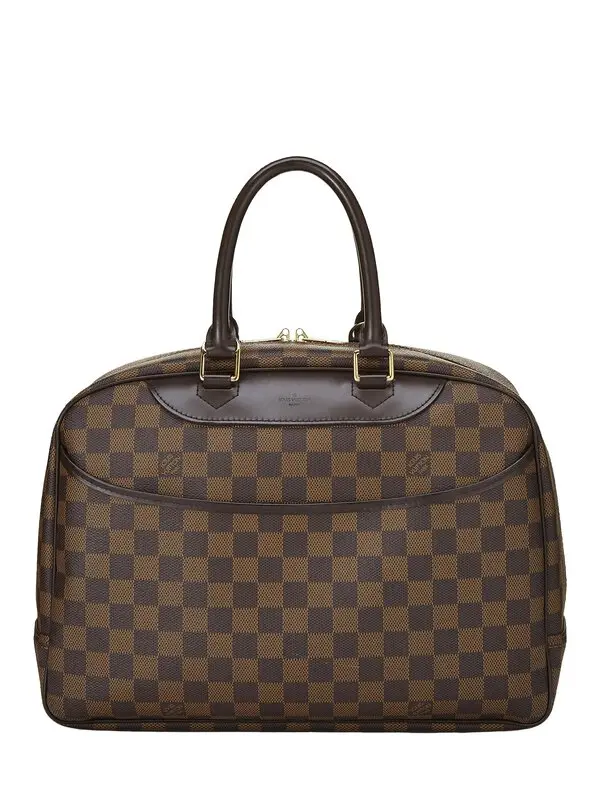 LOUIS VUITTON Damier Ebene Deauville Special Order - Brown