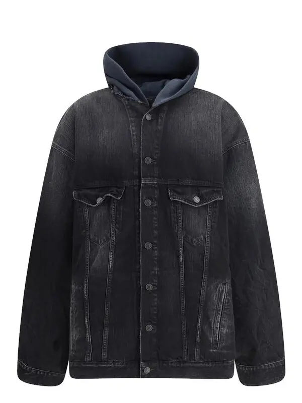 Balenciaga Layered Jacket - Black