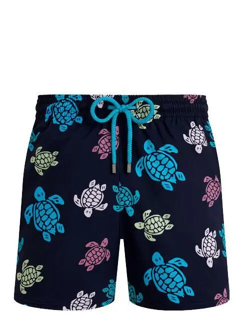 Vilebrequin Stretch Swim Trunks Tortue Multicolores - Blue