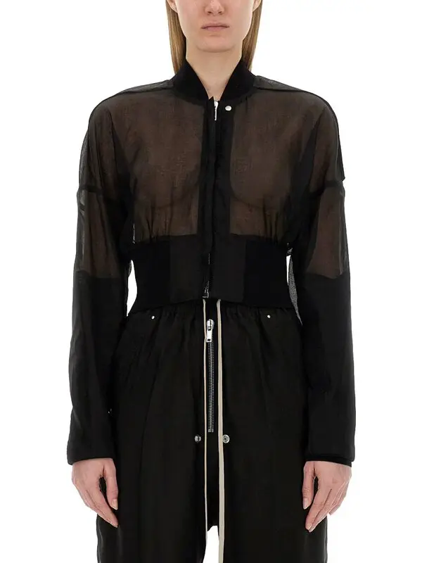 Rick Owens Cropped Jacket - Black