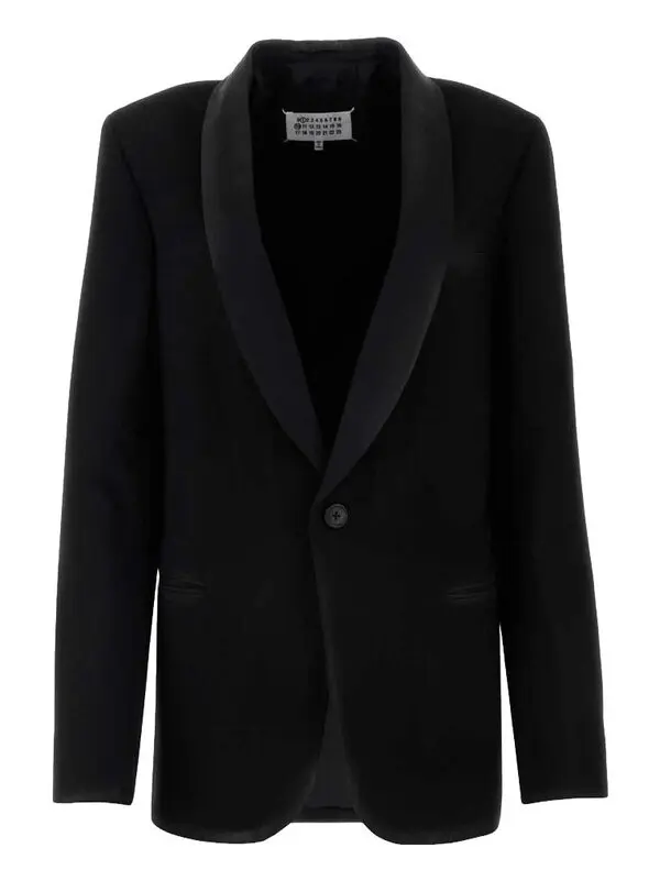 MAISON MARGIELA Gabardine Blazer - Black