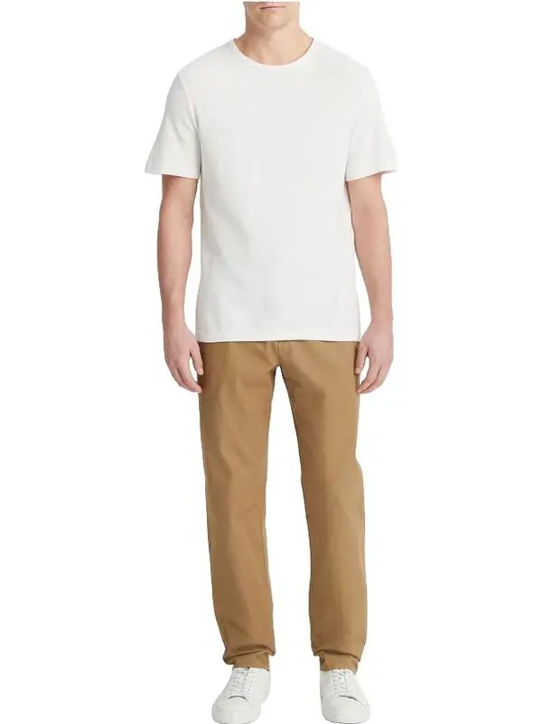 Vince Pima Cotton Piqué Crew Neck T-shirt - Neutral