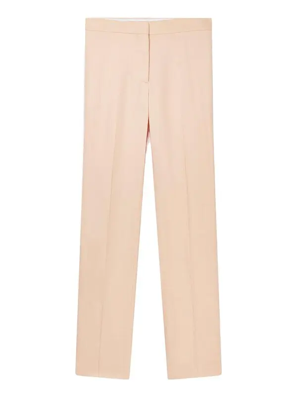 Stella McCartney Mid-rise Straight-leg Trousers - Peach Powder