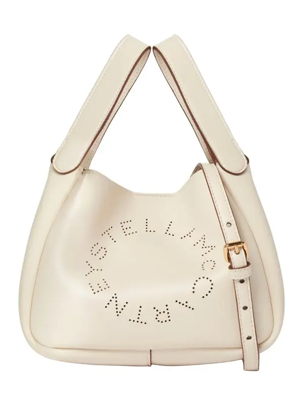 Stella McCartney Logo Double Top Handle Bag - Magnolia White