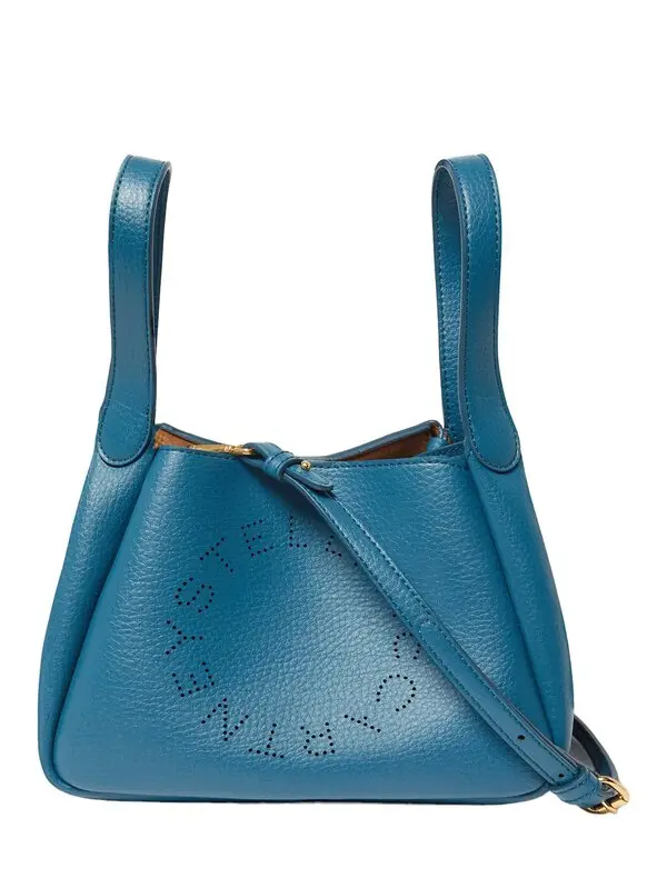 Stella McCartney Logo Double Top Handle Bag - Teal