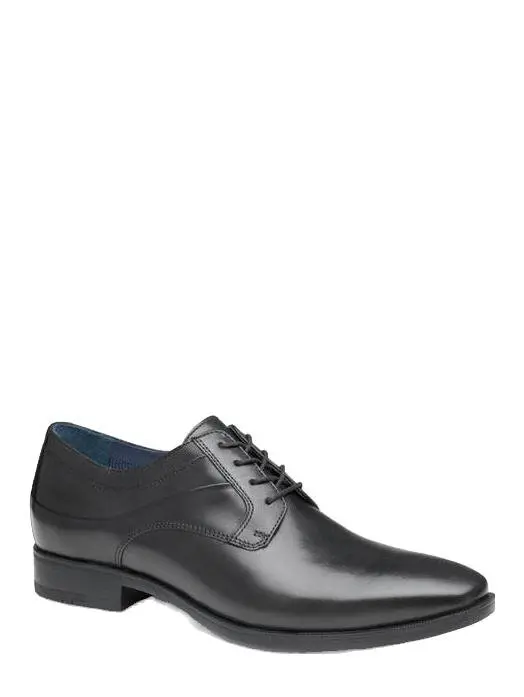 Johnston & Murphy Gibbons Plain Toe Derby - Black Full Grain
