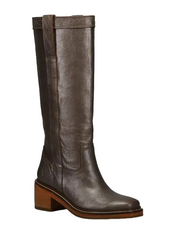 Frye Kate Block Heel Boot - Metallic Stone