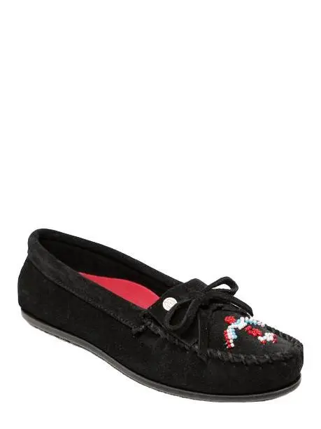 Minnetonka X Lucie Skjefte Thunderbird 'animikii' Slipper - Black