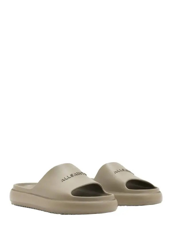ALLSAINTS Dune Slide Sandal - Stone Grey