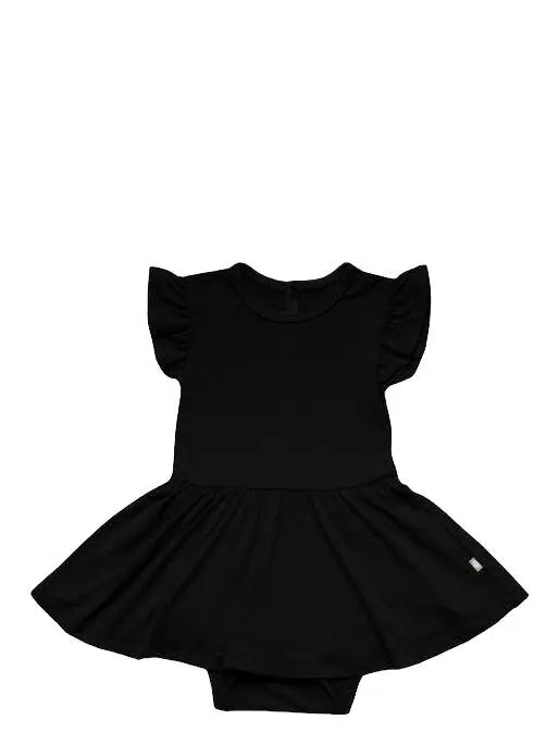 KYTE BABY Ruffle Skirted Bodysuit - Midnight