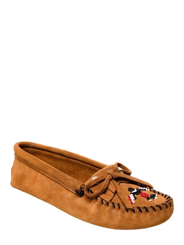 Minnetonka X Lucie Skjefte Thunderbird 'animikii' Softsole Slipper - Brown