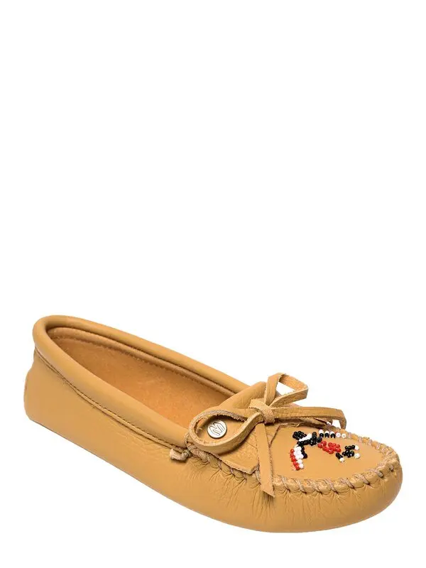 Minnetonka X Lucie Skjefte Thunderbird 'animikii' Softsole Slipper - Natural
