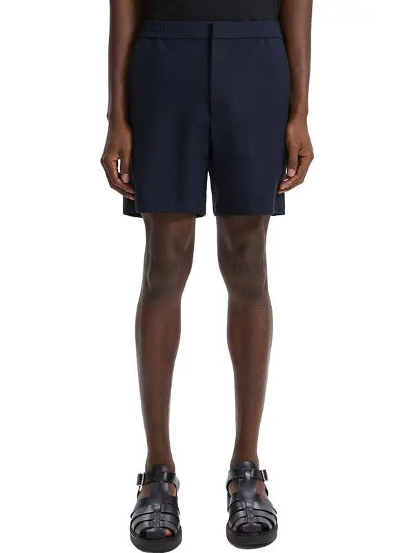 Theory Curtis Slim Fit Drawstring Shorts - Baltic