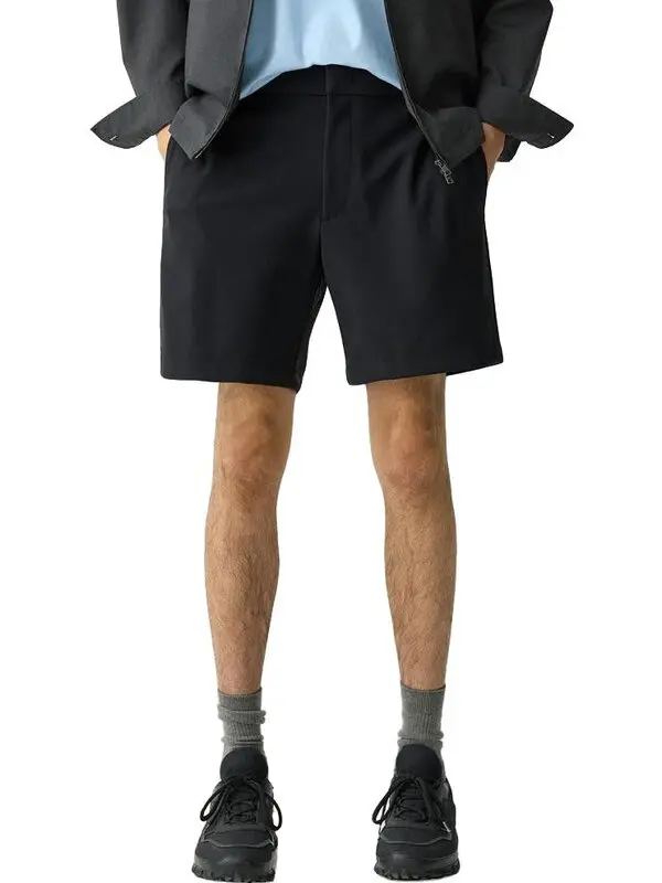 Theory Curtis Slim Fit Drawstring Shorts - Blk