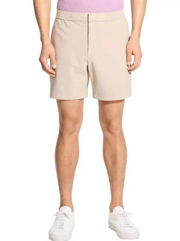 Theory Curtis Slim Fit Drawstring Shorts - Earl Grey