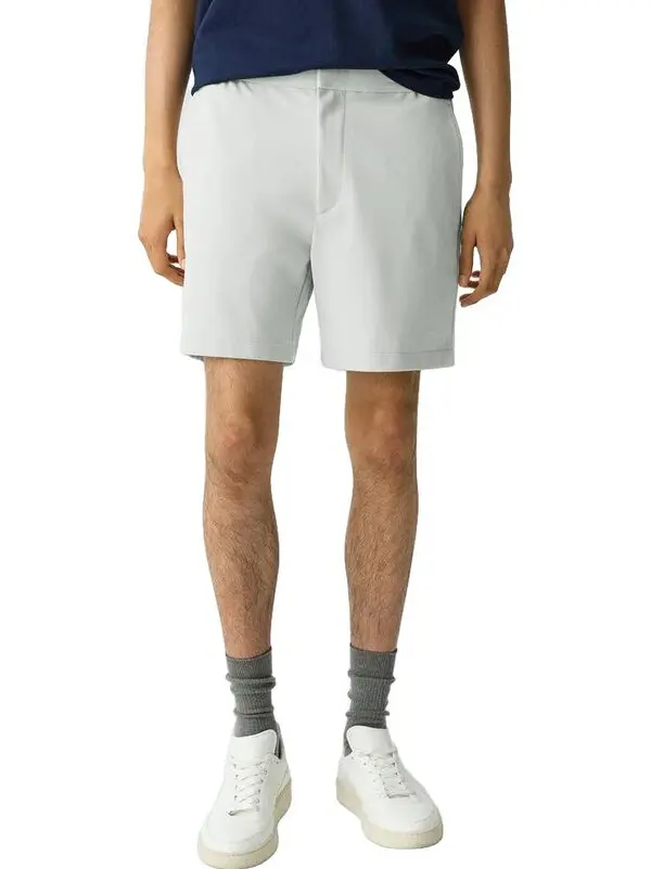 Theory Curtis Slim Fit Drawstring Shorts - Fog
