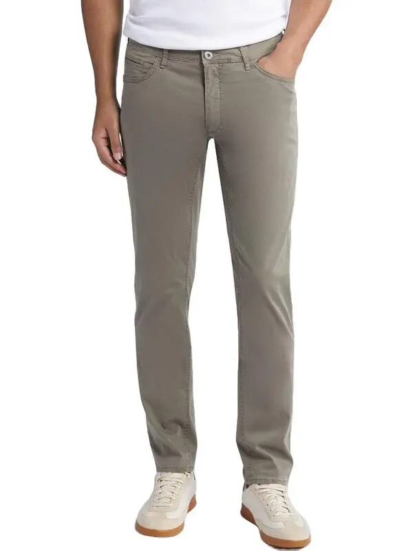 BRAX Chuck Modern Fit Five-pocket Pants - Olive