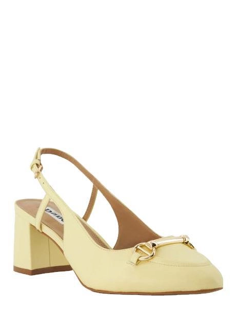 Dune London Cassie Slingback Pumps - Lemon