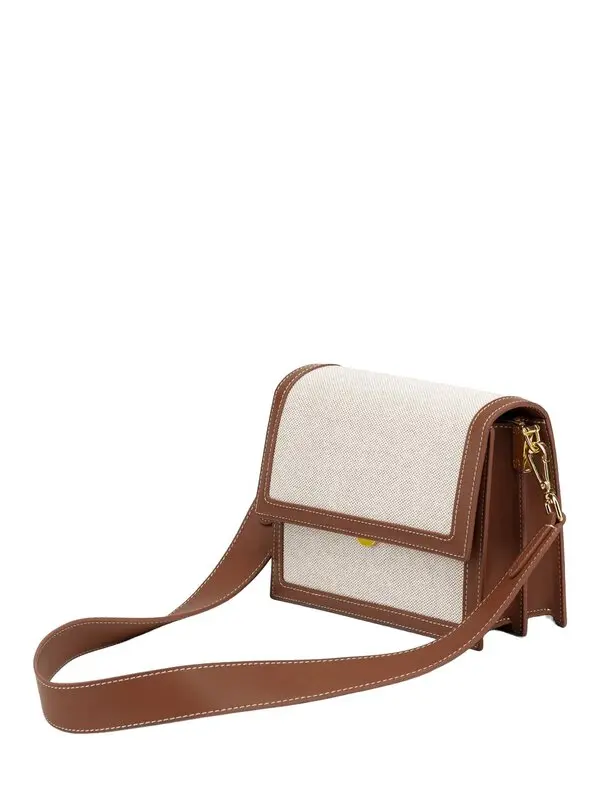 Jw Pei Mini Flap Crossbody Bag - Beige Canvas