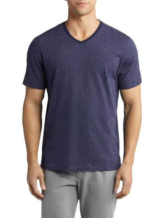 Robert Barakett Thoreau V-neck T-shirt - Navy