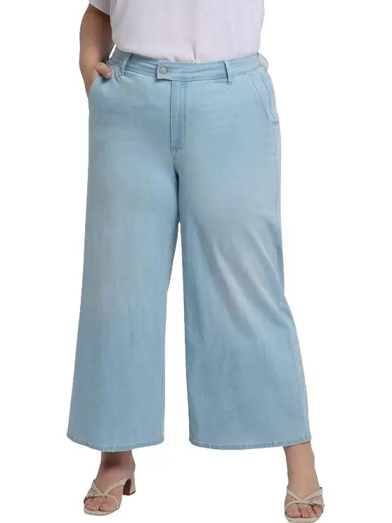 NYDJ Mona High-waist Wide-leg Jeans - Clear Waters