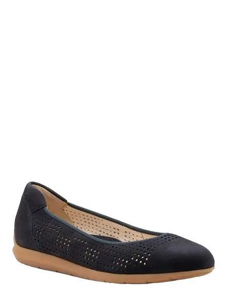 ARA Ballet Flat - Navy