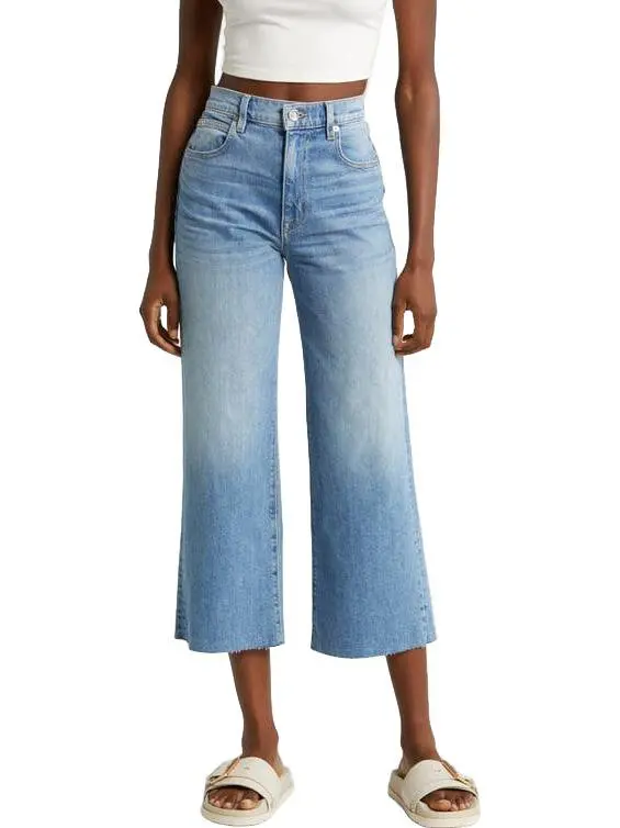 SLVRLAKE Grace High-rise Wide-leg Crop Jeans - California Dream