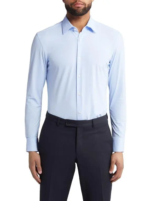 BOSS Hank Kent Slim Fit Dress Shirt - Lt Past/bu