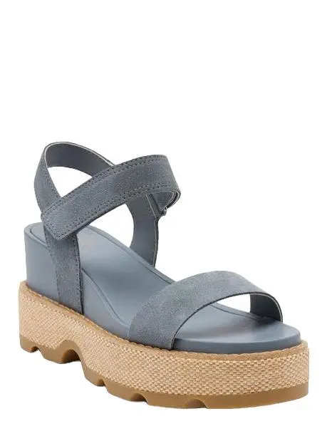 Sorel Joanie Iv Y-strap Wedge Sandal - Grey Ash/gum 16