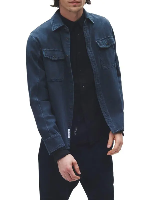 Rag & Bone Jack Engineered Denim Button-up Shirt - Minna