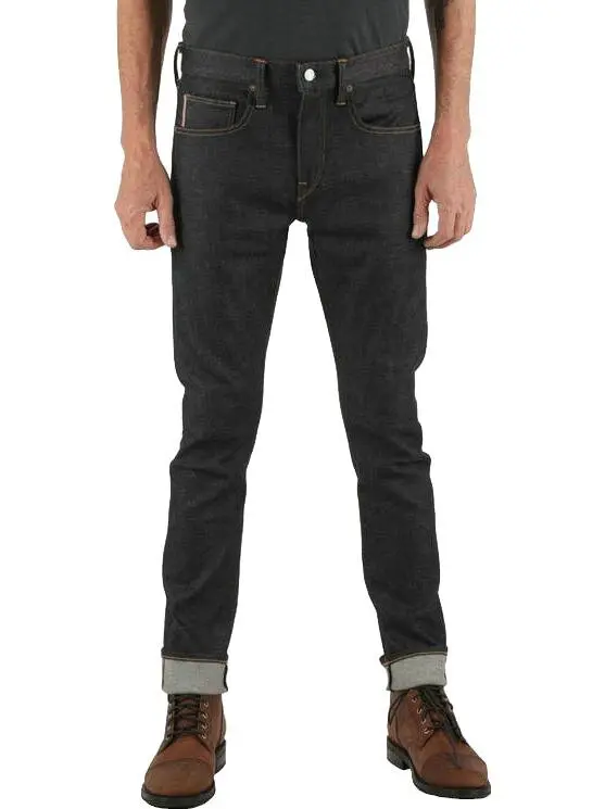 HIROSHI KATO The Scissors Slim Tapered 14-ounce Stretch Selvedge Jeans - Indigo Raw