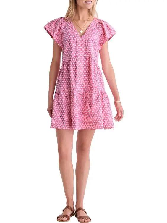 Vineyard Vines Harbor Tiered Ruffle Dress - Gia Bahama Breeze