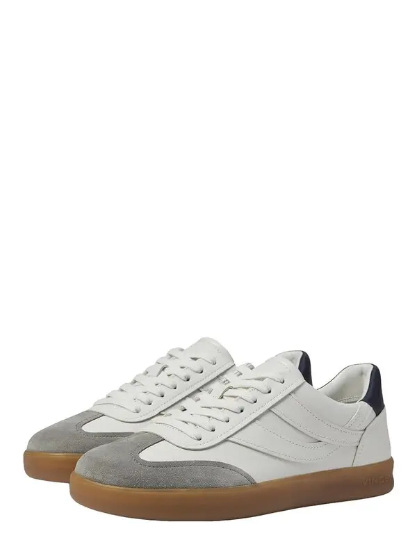 Vince Oasis-m Lace-up Retro Sneakers In Suede - White