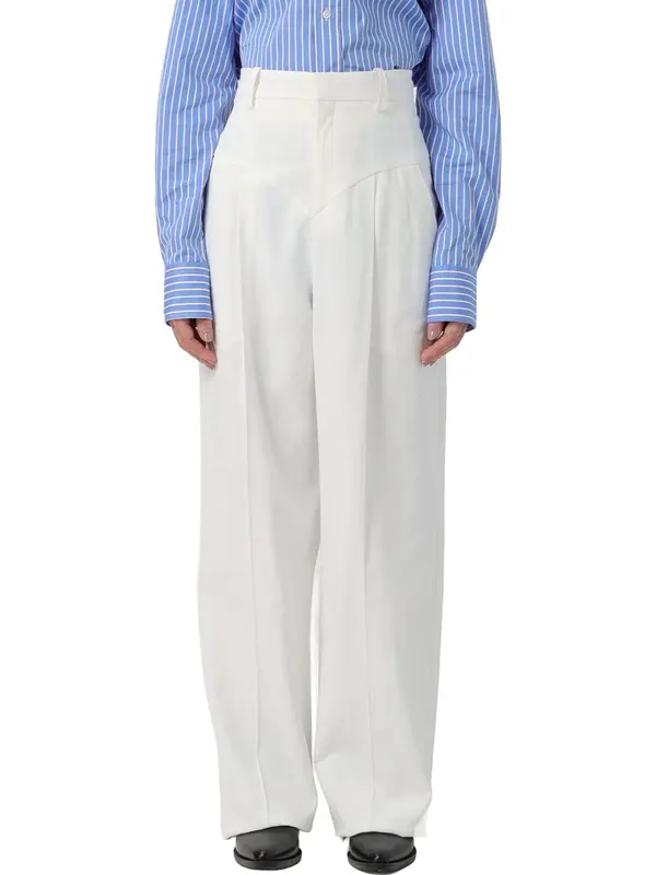 Isabel Marant Wide Leg Trousers - White