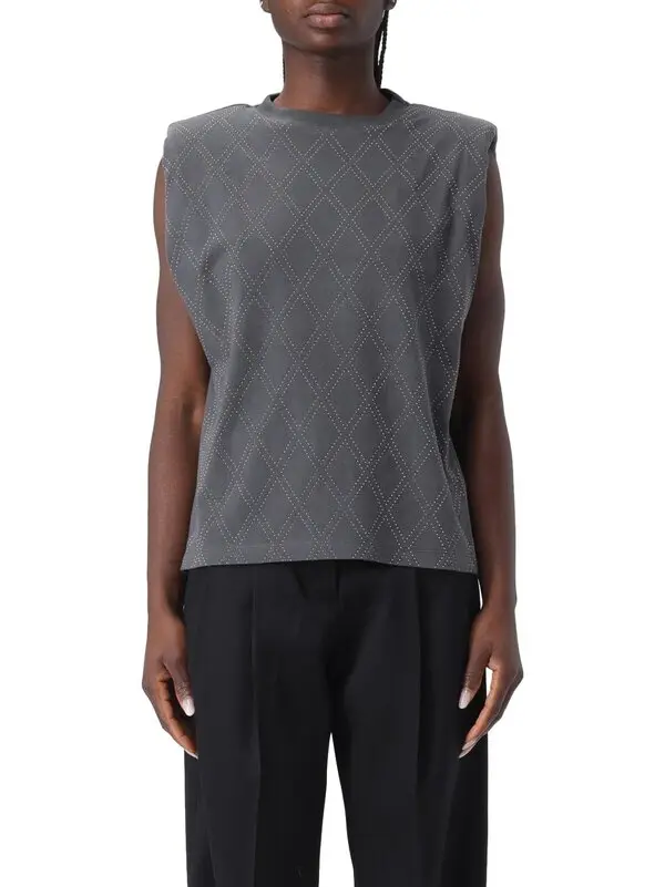 GOLDEN GOOSE Sleeveless T-shirt - Grey