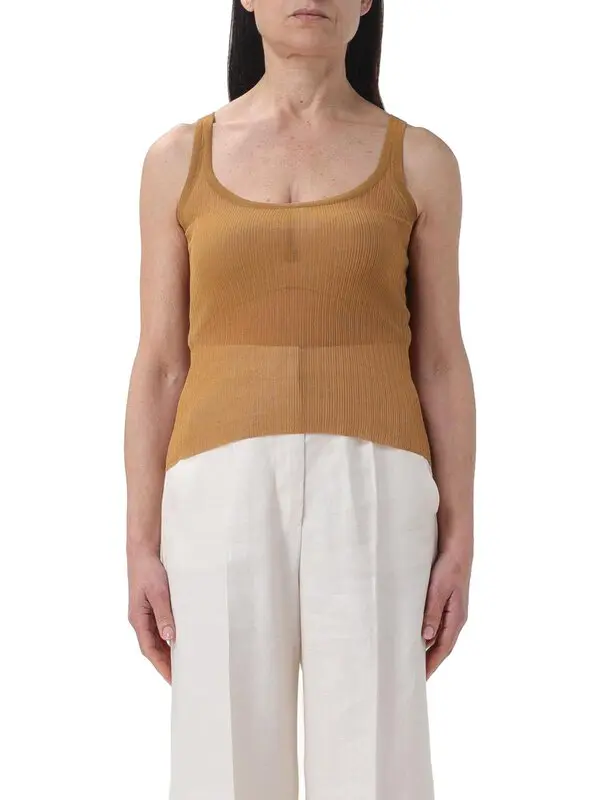 Max Mara Ribbed Tank Top - Leather