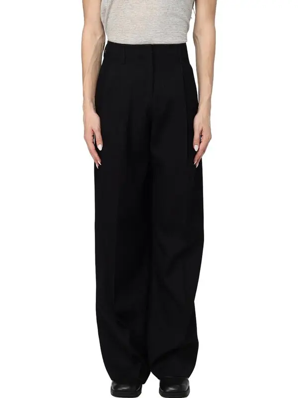 GOLDEN GOOSE Tailored Wide Leg Pants - Black