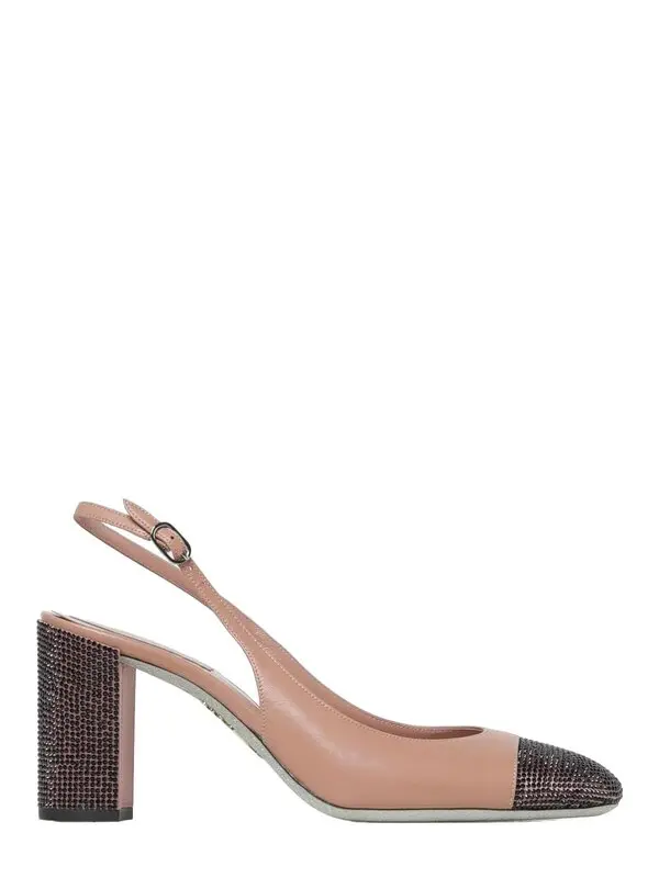Rene Caovilla Embellished Slingback Pumps - Pink