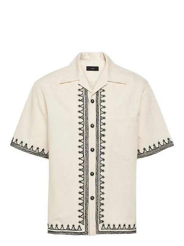 Alanui Akasha Embroidered Cotton-blend Shirt - White