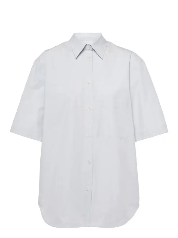 TOTEME Cotton Poplin Shirt - Blue