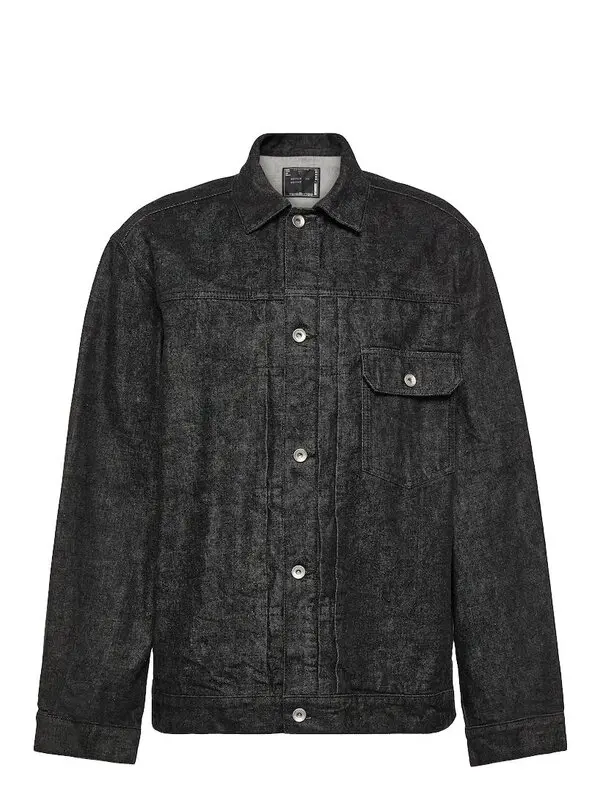 Sacai Denim Blouson Jacket - Black