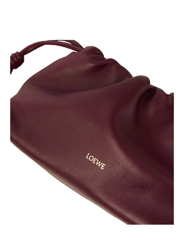 Loewe Flamenco Leather Shoulder Bag - Burgundy